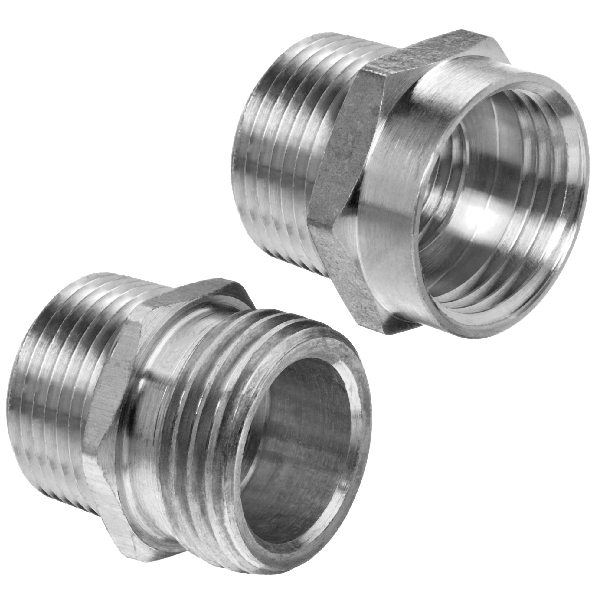 Stainless Steel Garden Hose Fitting Adapters 3/4" Male NPT to 3/4" GHT