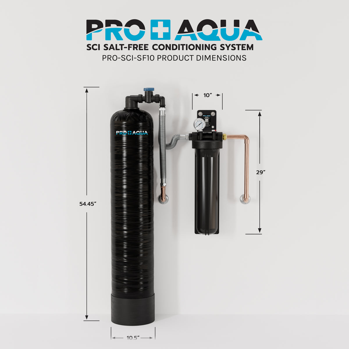 10 GPM Salt-Free Whole House Water Softener with Single-Stage Carbon F